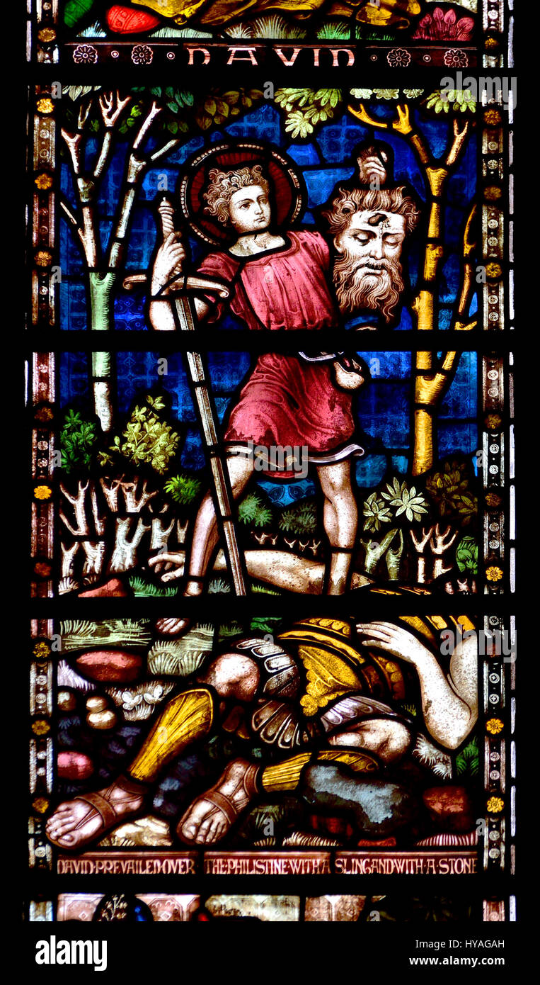 St david stained glass window hi-res stock photography and images - Alamy