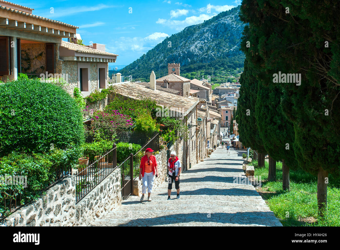 Pollenca steps hi-res stock photography and images - Alamy