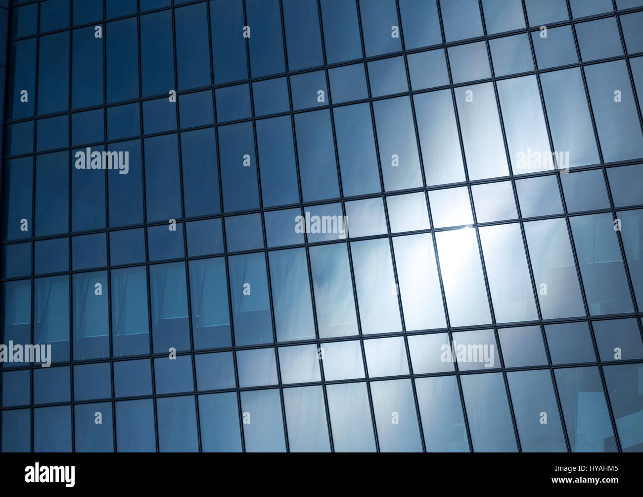 Abstract background texture with reflected in windows of modern office ...