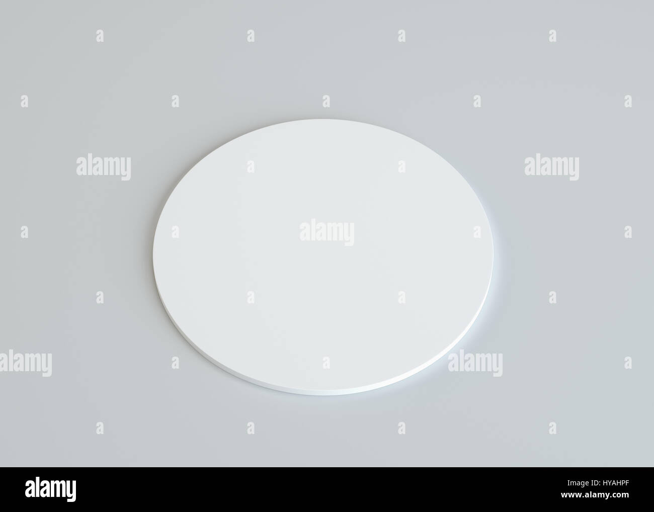 White empty paper disk on gray background Stock Photo - Alamy