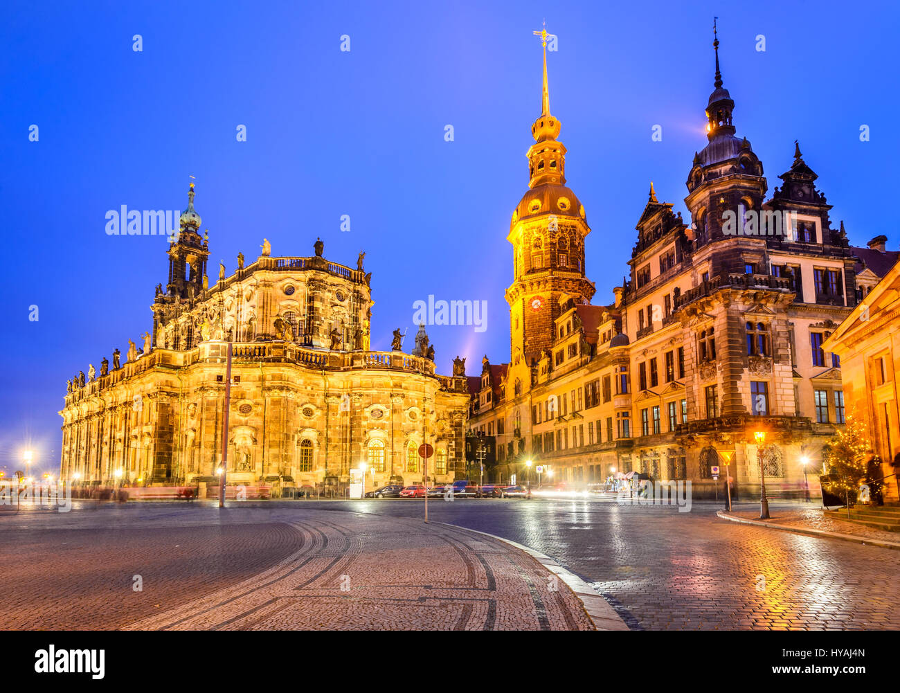 Dresden, Germany. Cathedral of the Holy Trinity or Hofkirche, Saxony ...