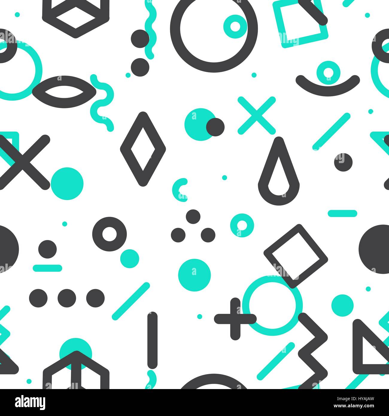Modern seamless pattern in a colorful style abstract graphic Stock ...