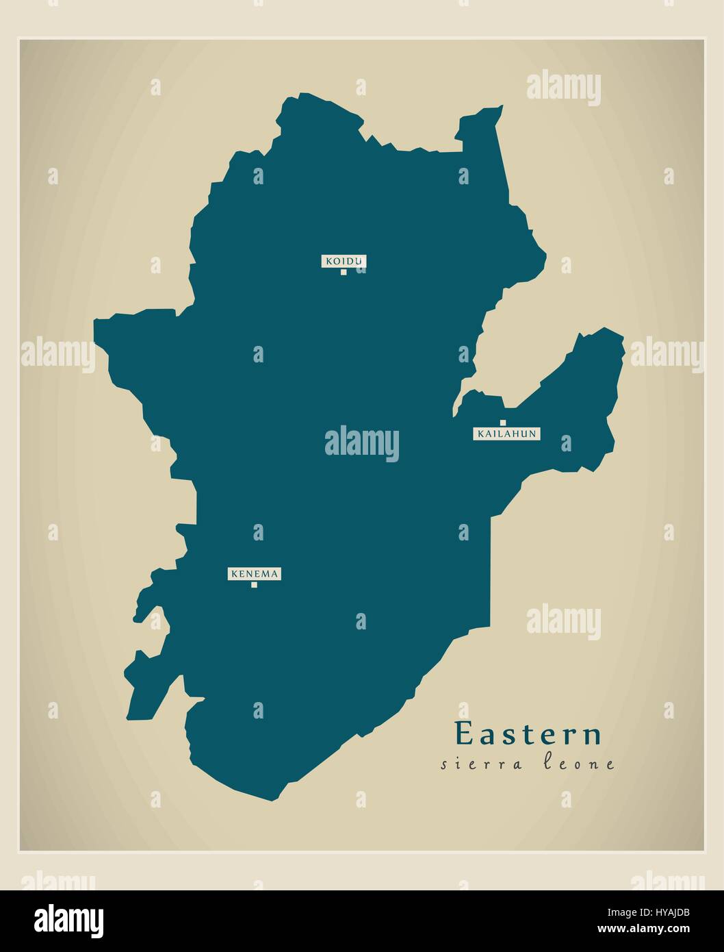 Modern Map - Eastern Province SL Stock Vector Image & Art - Alamy
