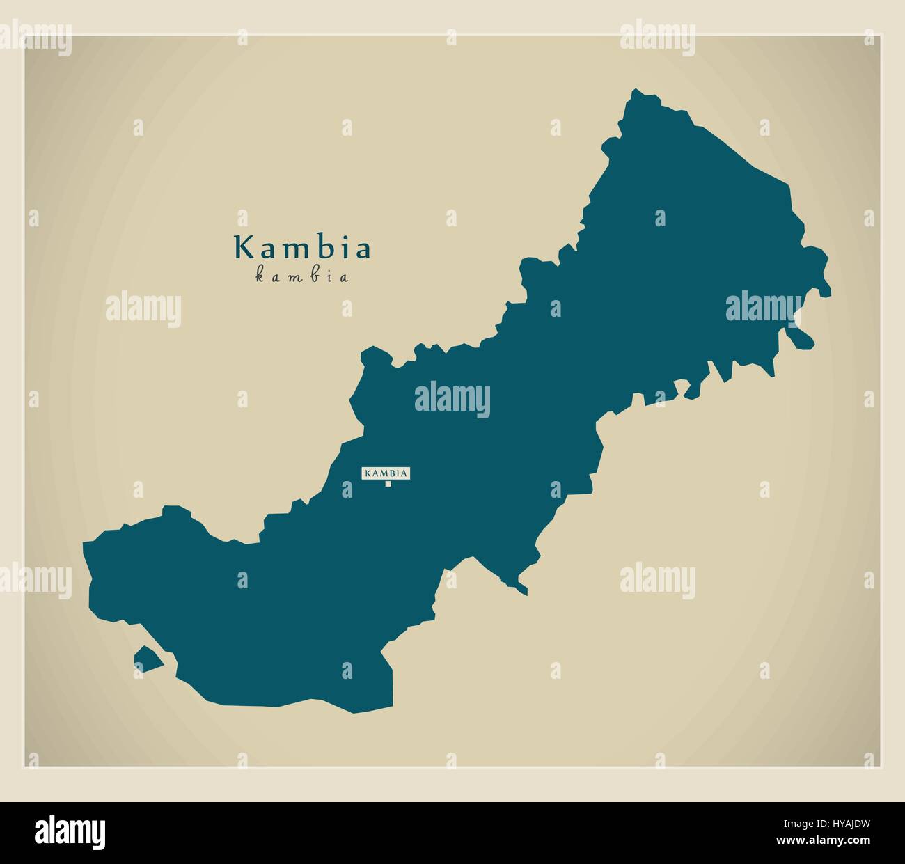 Modern Map - Kambia SL Stock Vector Image & Art - Alamy