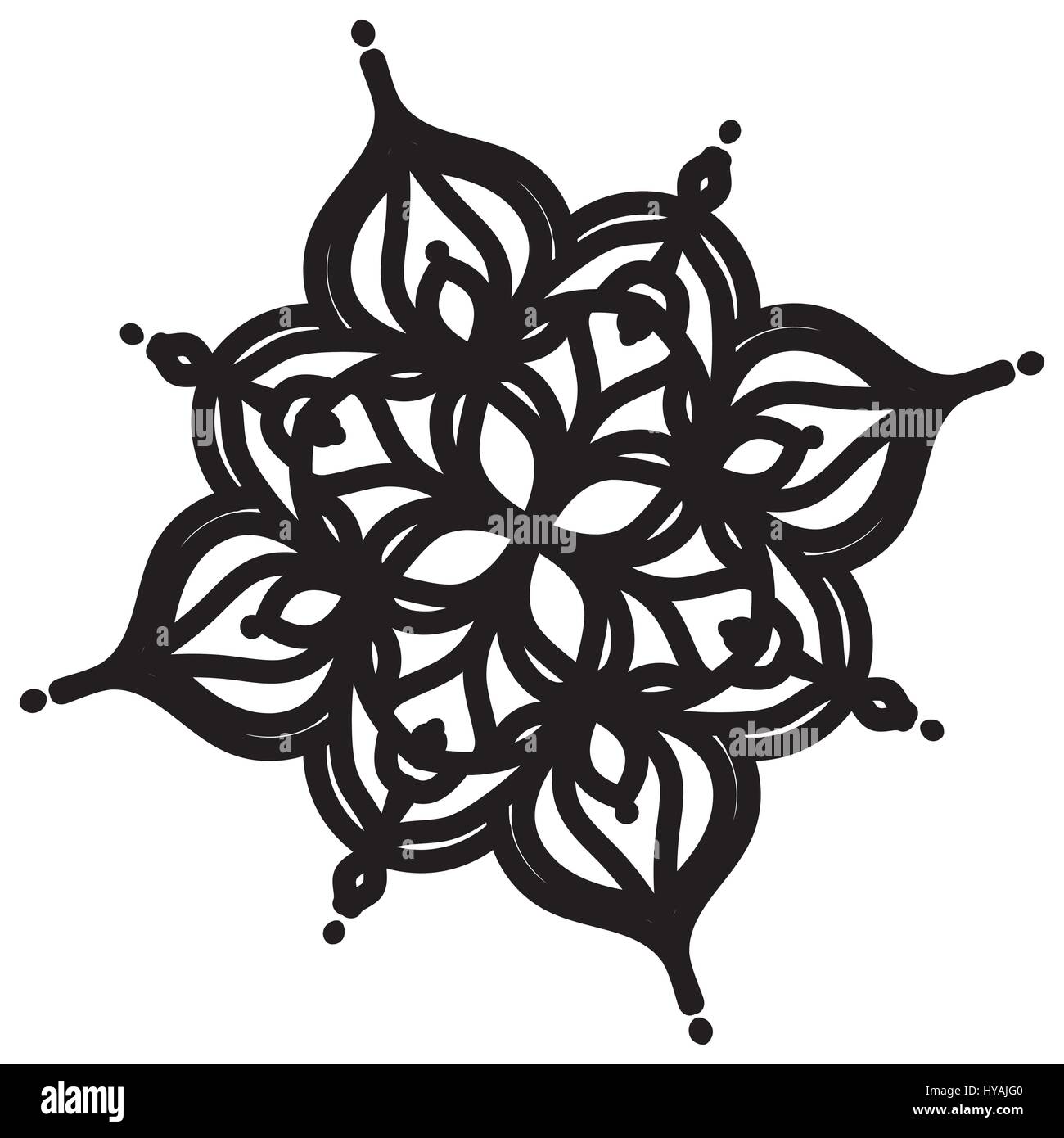 Floral medallion design Cut Out Stock Images & Pictures - Alamy