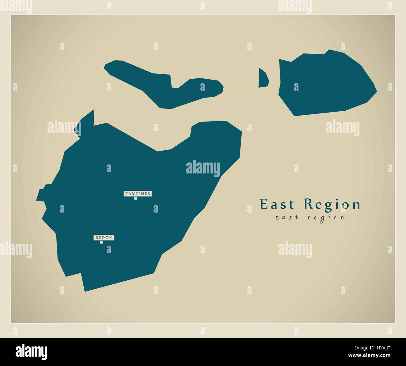 Modern Map - East Region SG Stock Vector Image & Art - Alamy