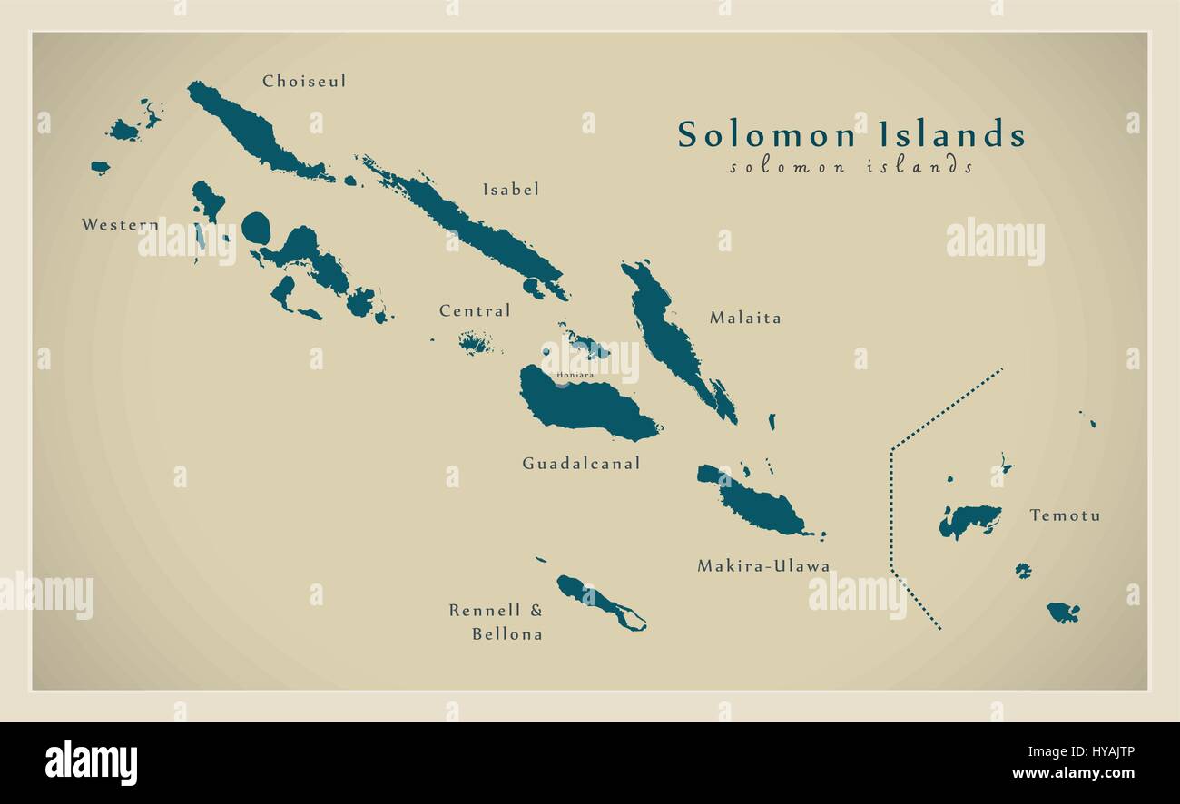 Guadalcanal map hi-res stock photography and images - Alamy