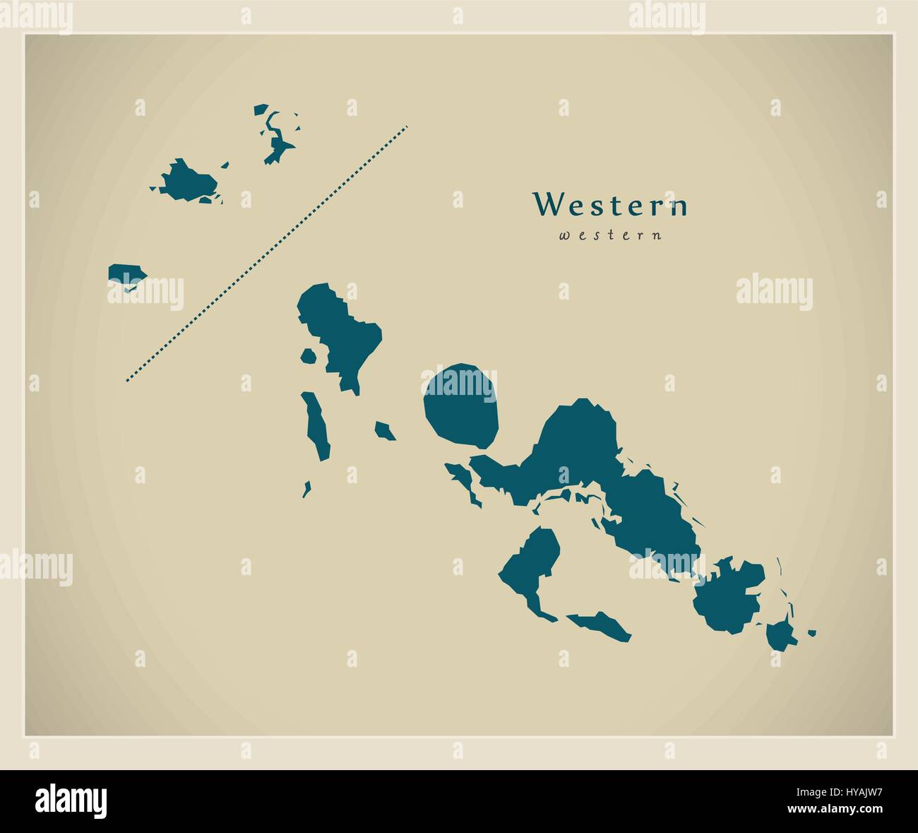 Modern Map - Western SB Stock Vector Image & Art - Alamy