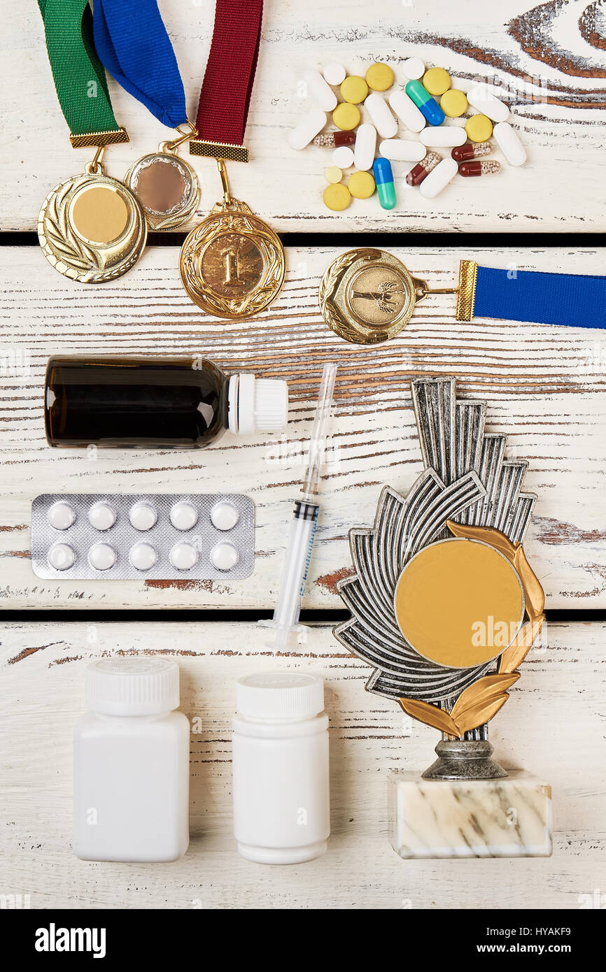 Awards and drugs Stock Photo - Alamy