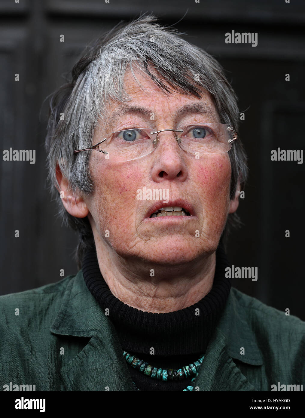 Carol Rohan Beyts, outside Edinburgh Sheriff Court, who has been ...