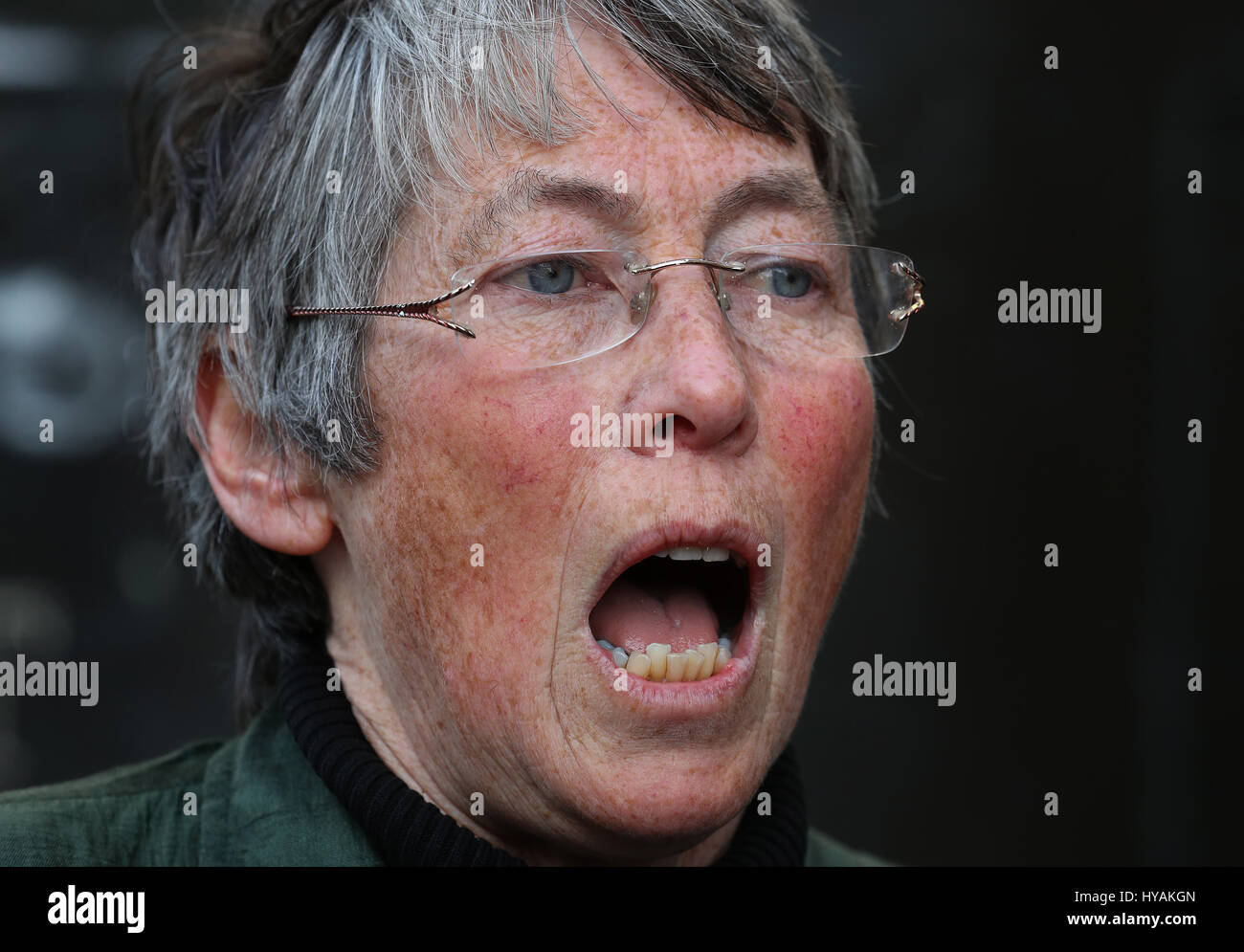 Carol Rohan Beyts, outside Edinburgh Sheriff Court, who has been ...