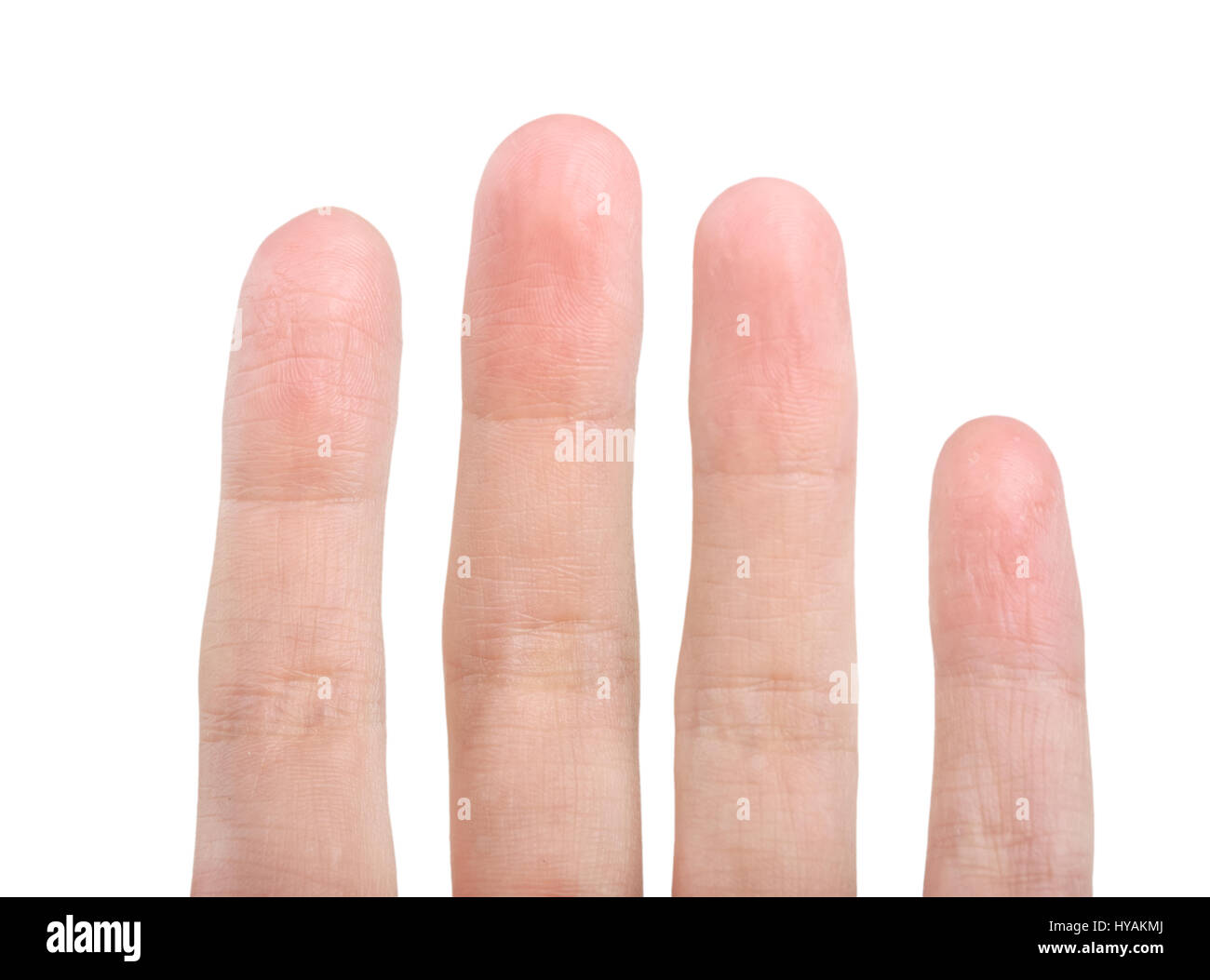 Close up fingers isolated on white Stock Photo - Alamy