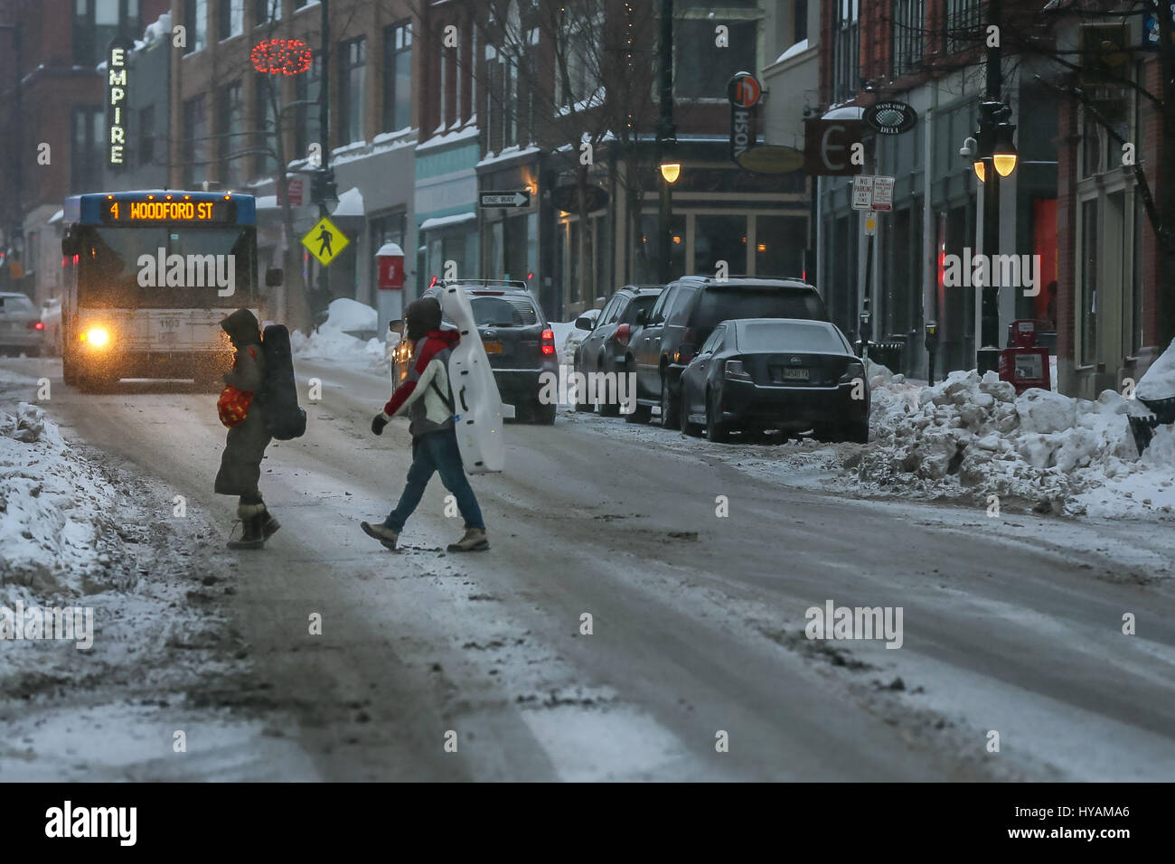 BOSTON, USA: HUGE SNOWSTORMS have battered north east America leaving ...