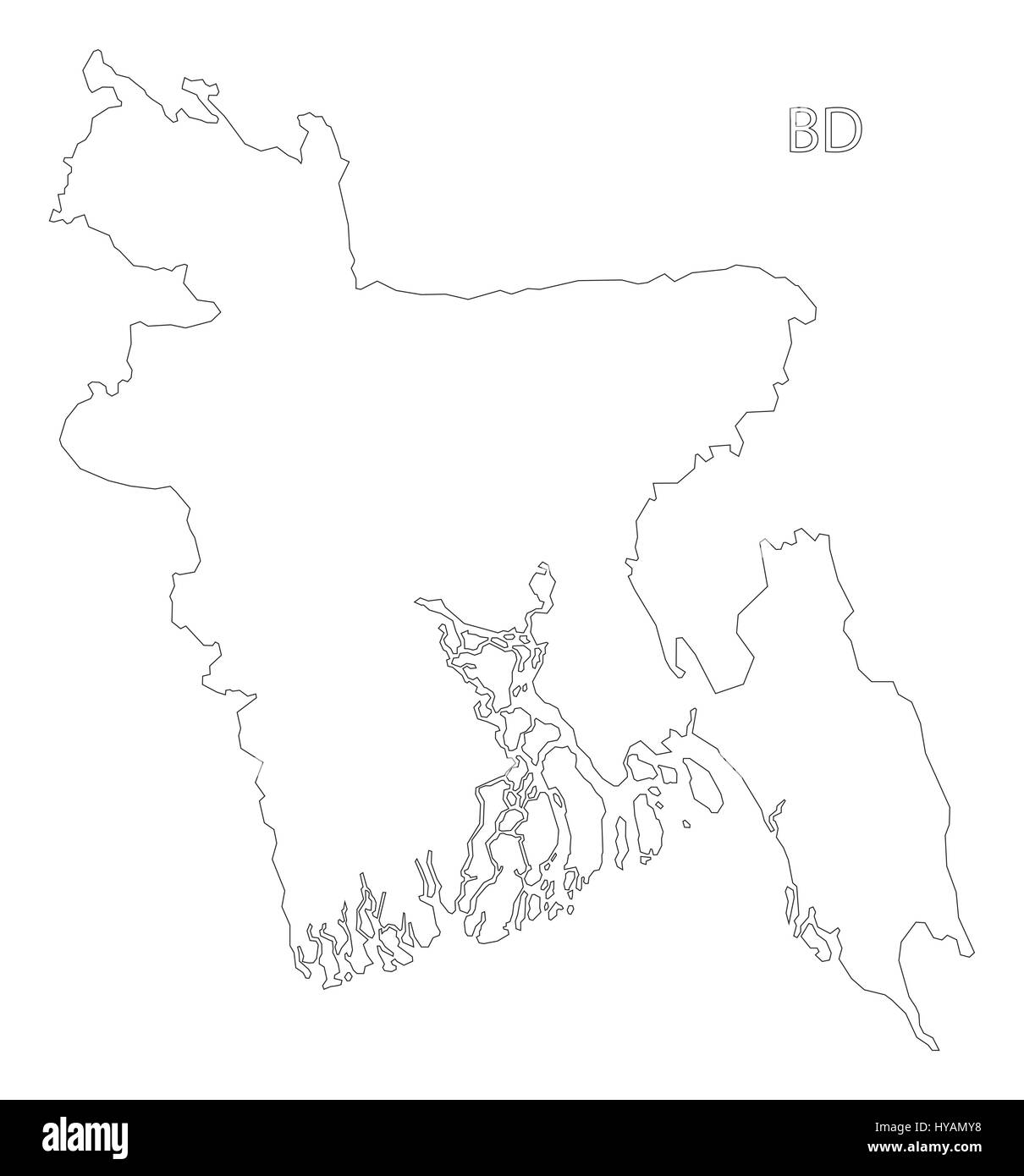 Bangladesh map outline hi-res stock photography and images - Alamy Bangladesh map outline hi-res stock photography and images - Alamy