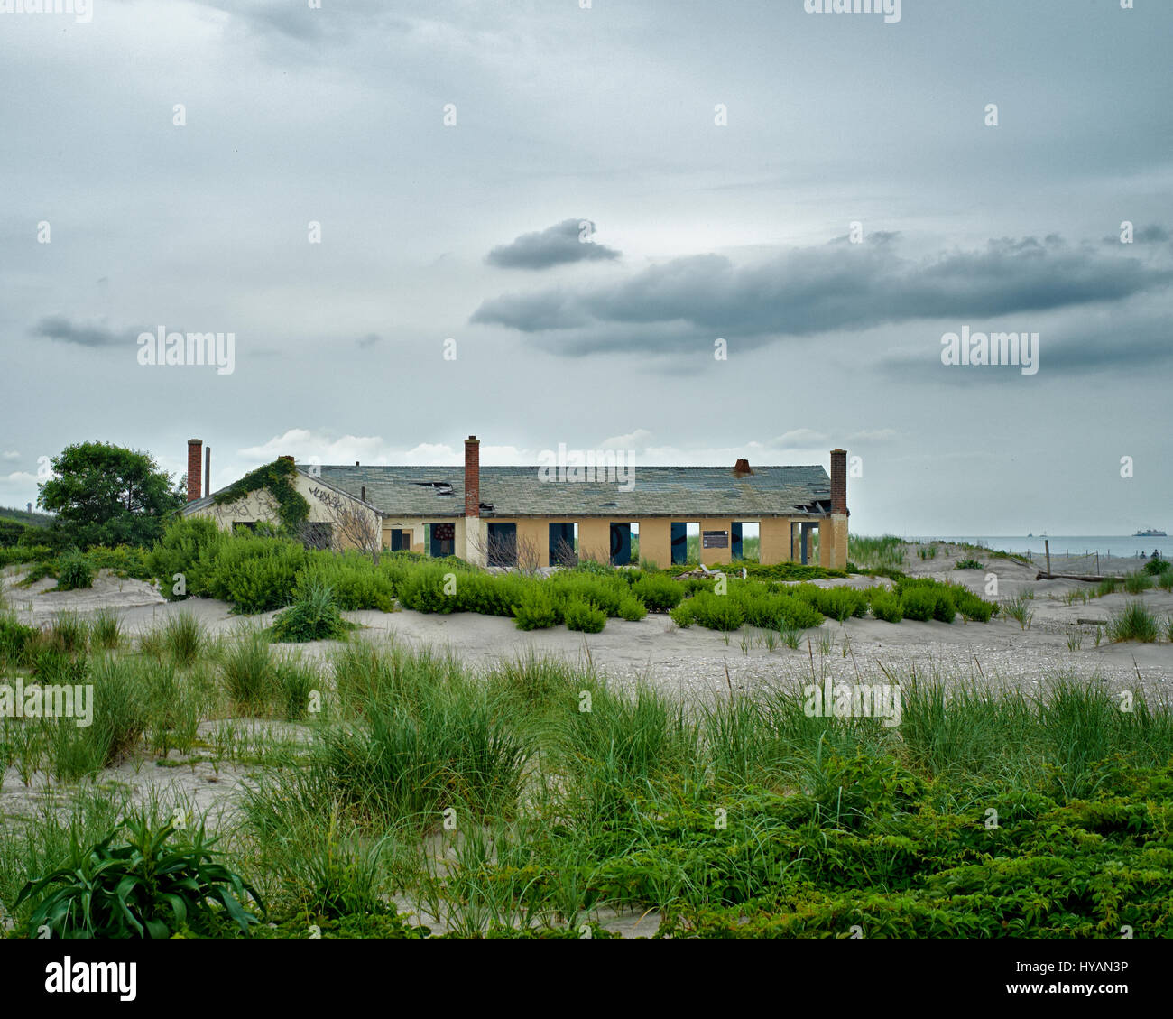 NEW YORK, USA: Barracks at Fort Tilden. NEW YORK’S last line of defence ...