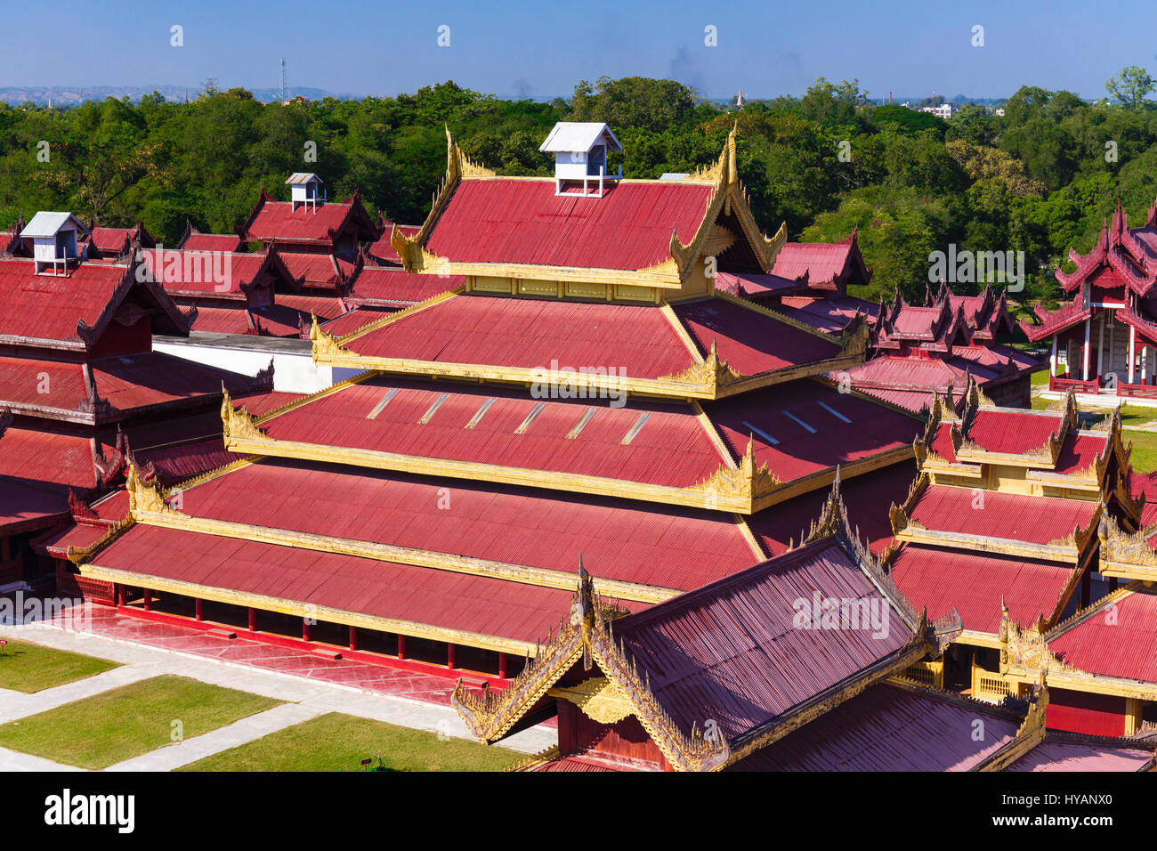 Mandalay Palace at day . Myanmar landmark Stock Photo - Alamy