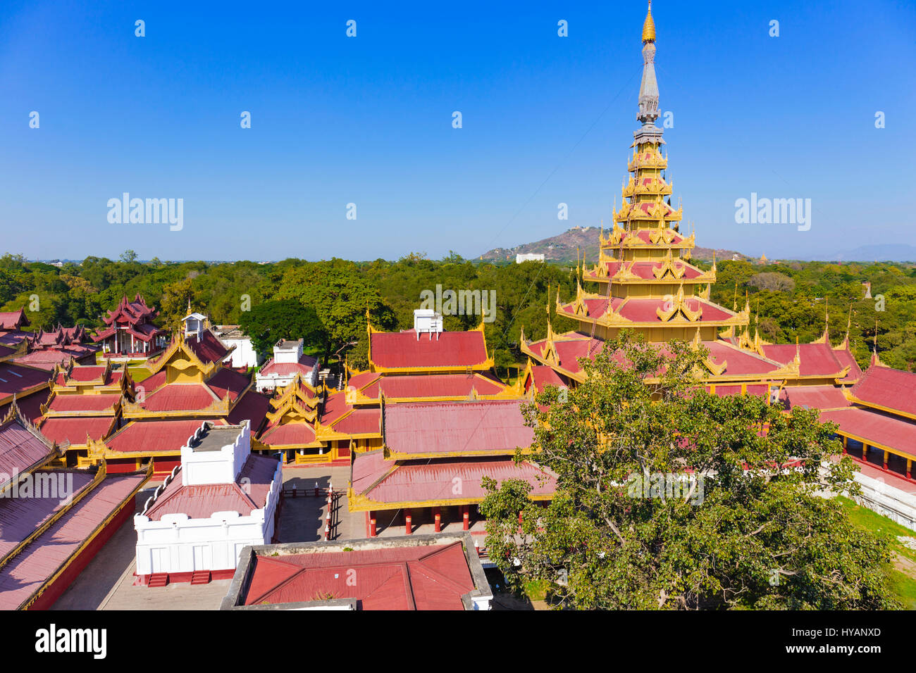 Mandalay Palace at day . Myanmar landmark Stock Photo - Alamy