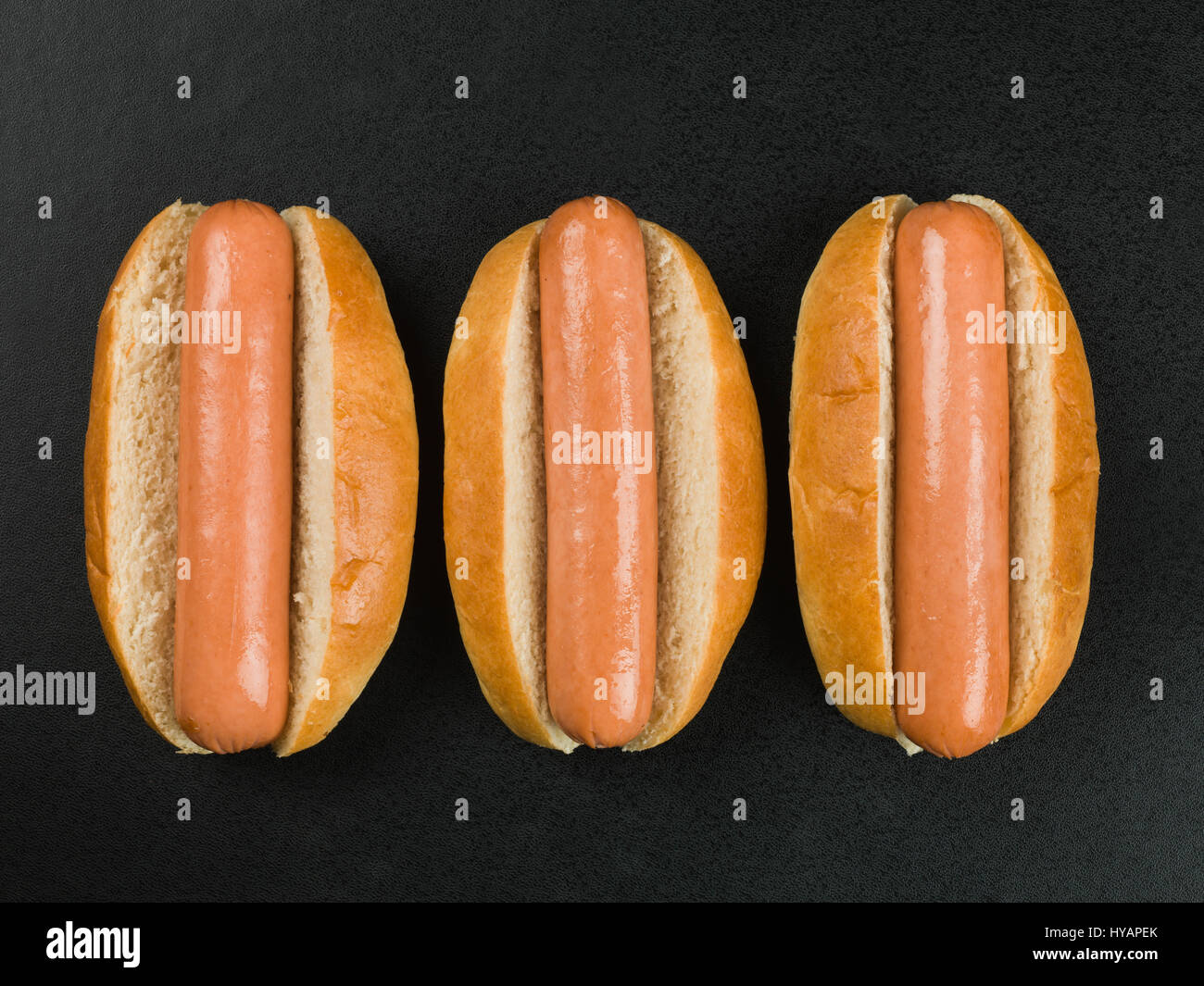 Three hot dogs hi-res stock photography and images - Alamy