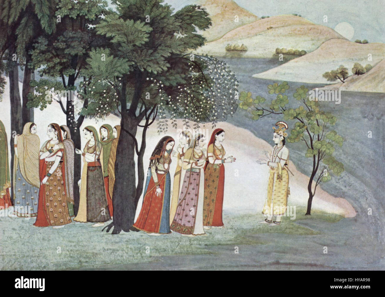 This Indian painting, dating from around 1760-1765, reflects the ...