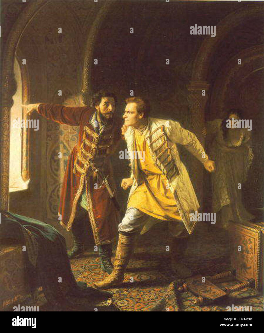 Karl Wenig's 1879 painting showcases his mastery in capturing detailed ...