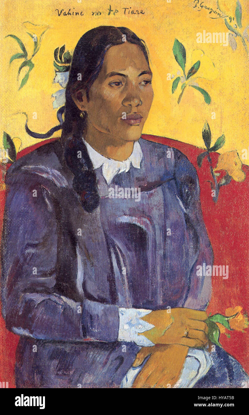 Paul Gauguin's 040 work captures his signature style, with vivid colors ...