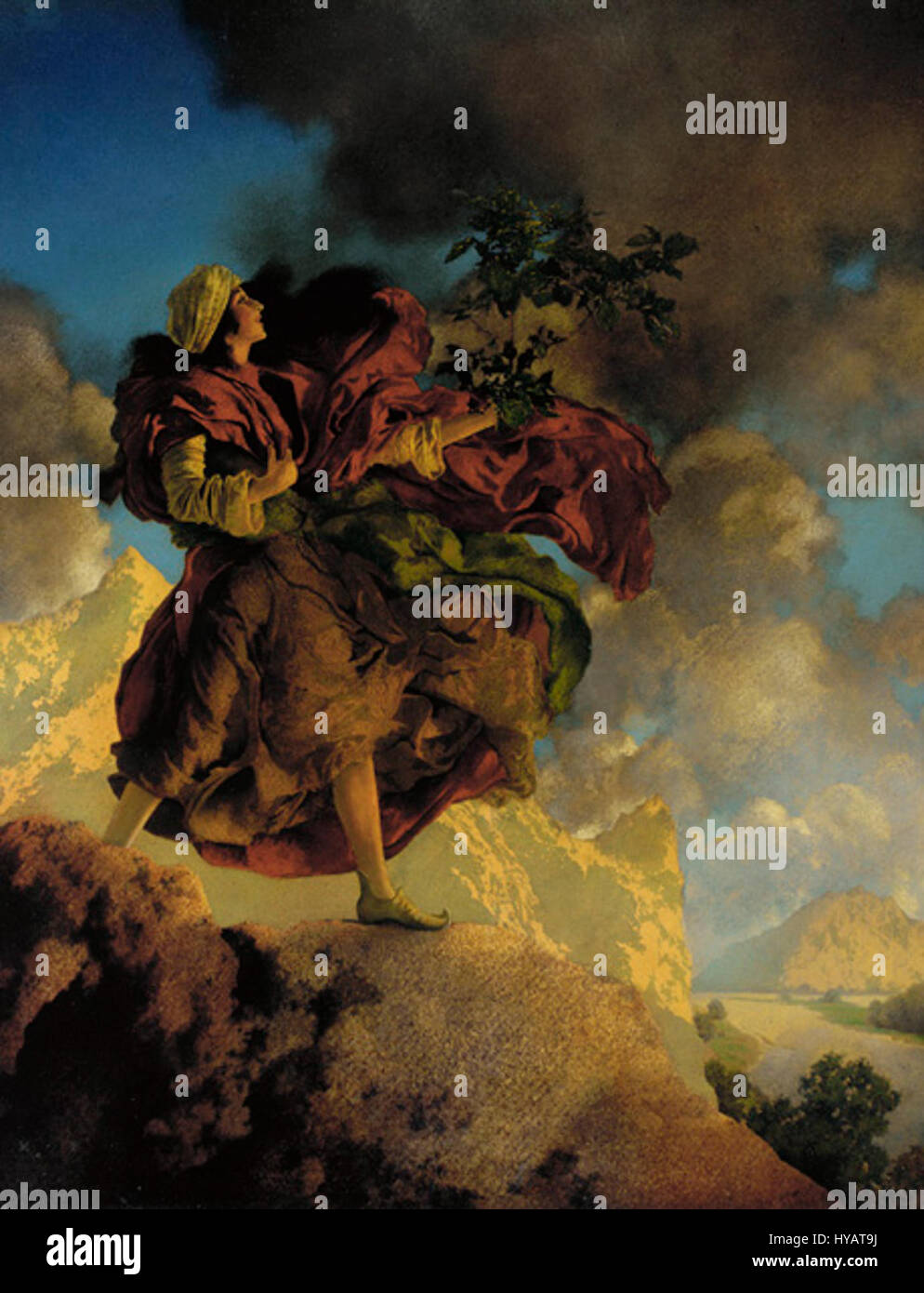 This illustration from a Middle Eastern folktale features Princess ...