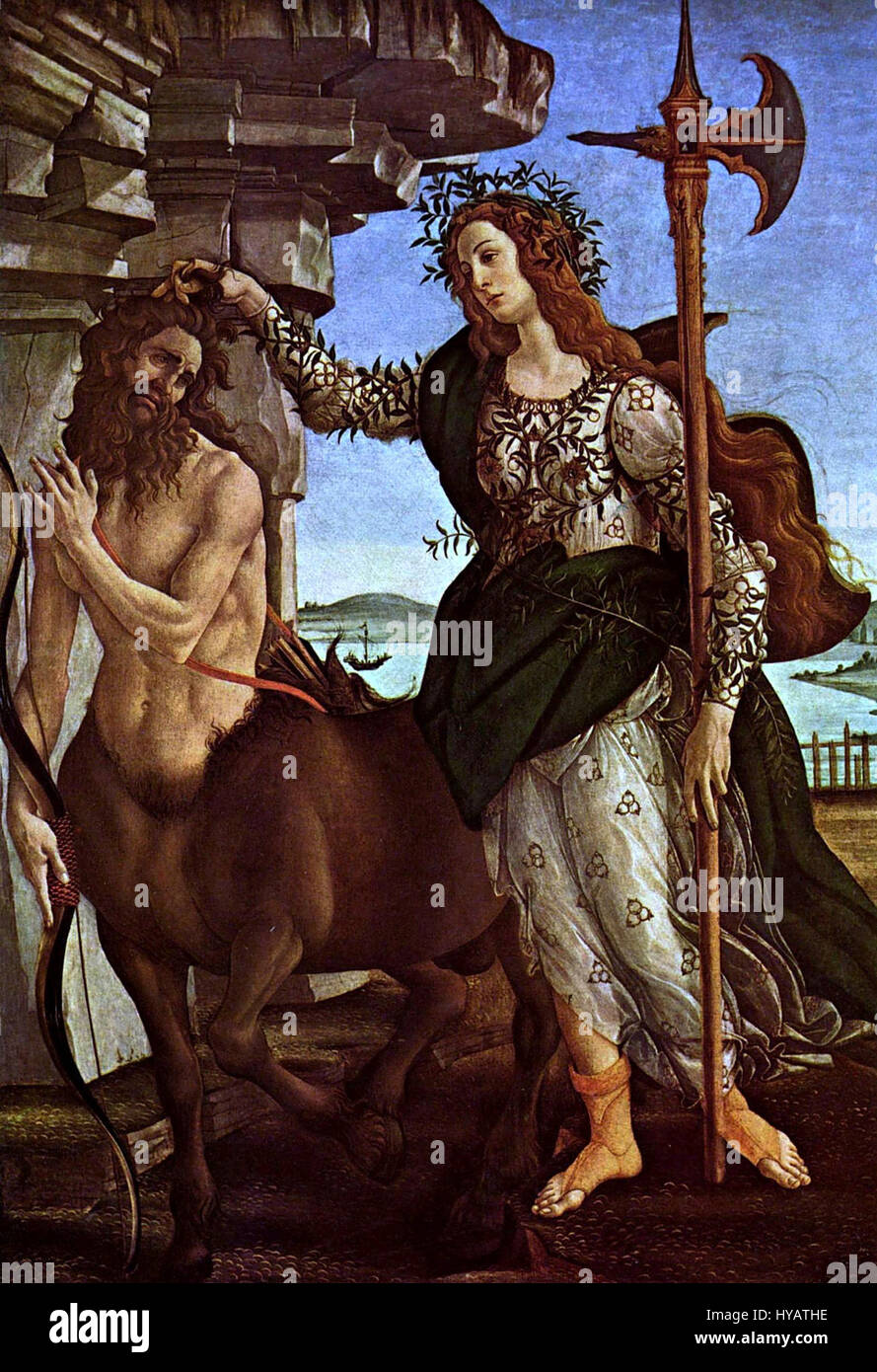 This piece by Sandro Botticelli showcases his signature style of ...