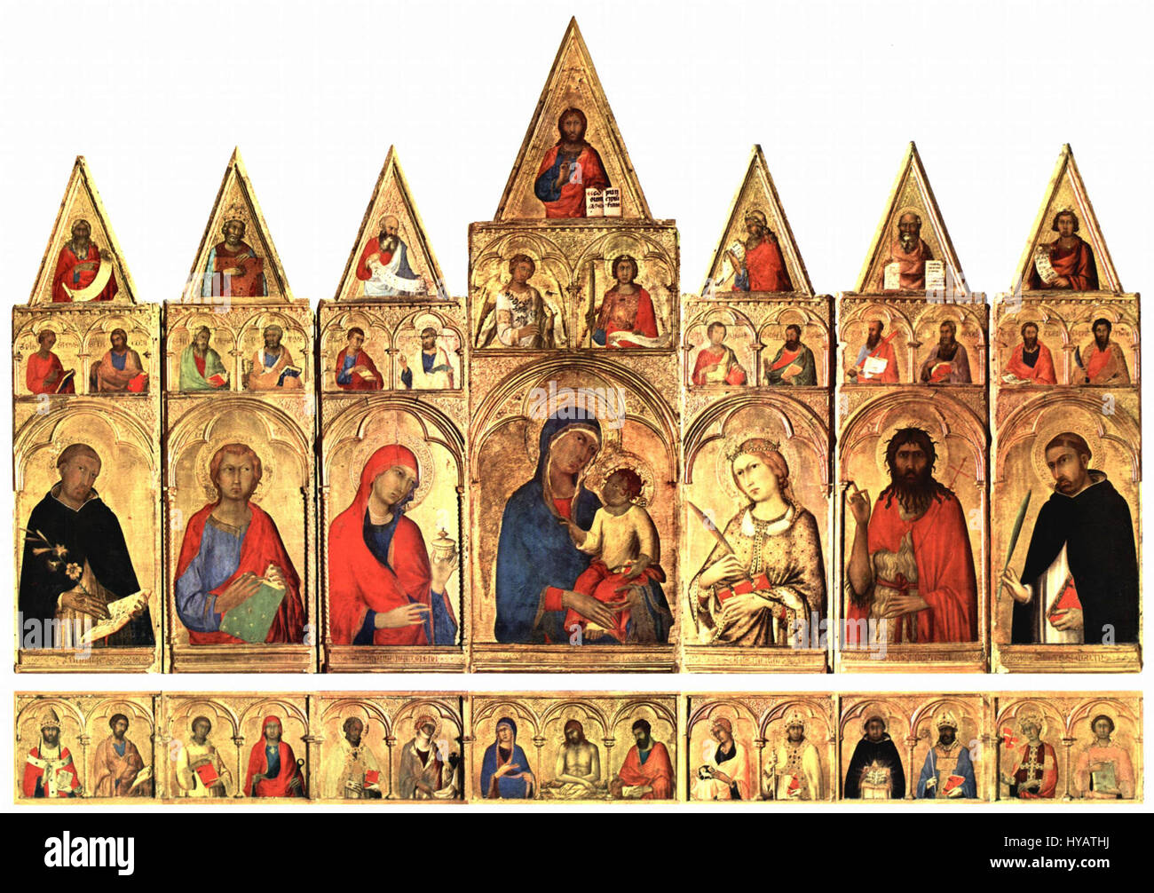Simone Martini's artwork, from the 14th century, exemplifies Gothic ...