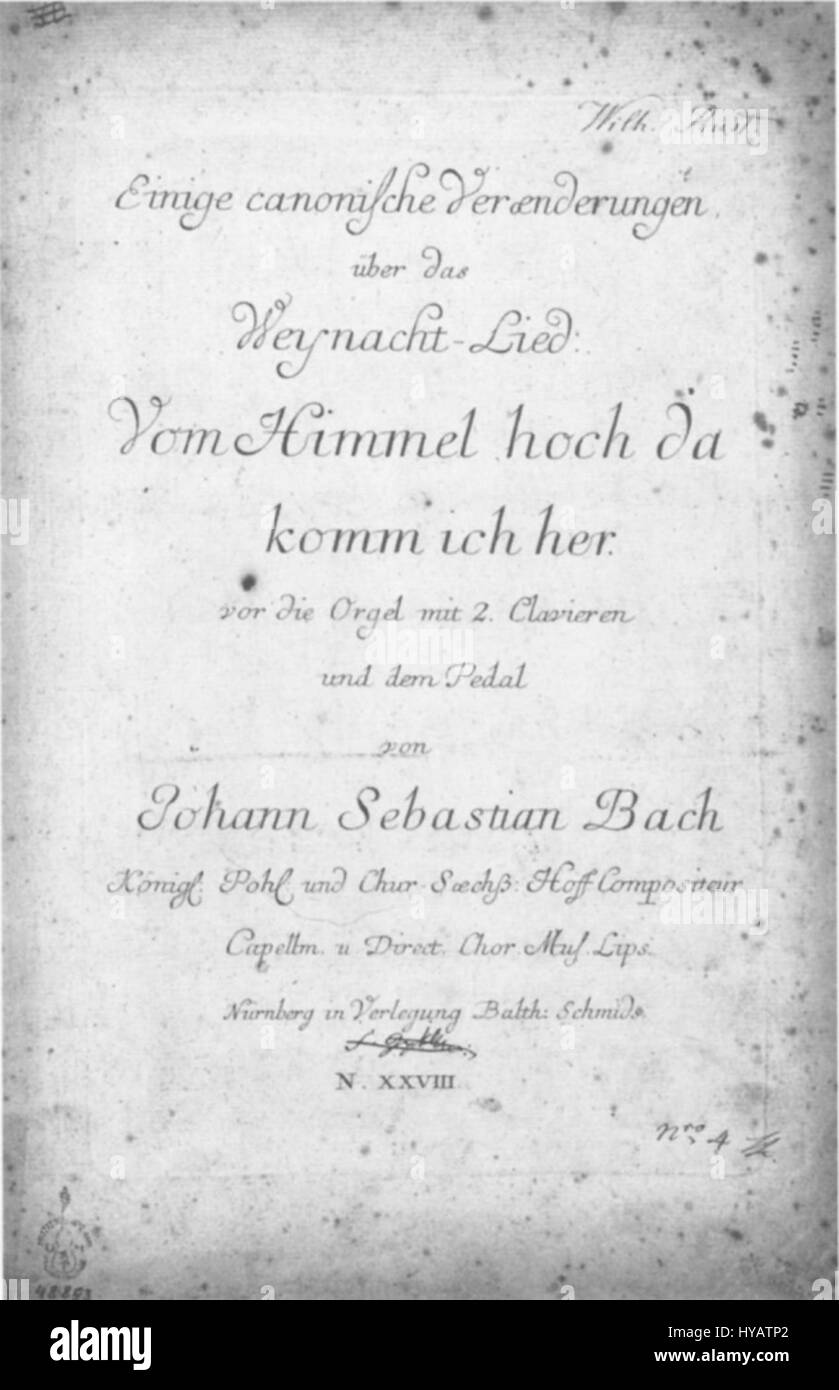 BWV 769 is a musical composition by Johann Sebastian Bach, known for ...