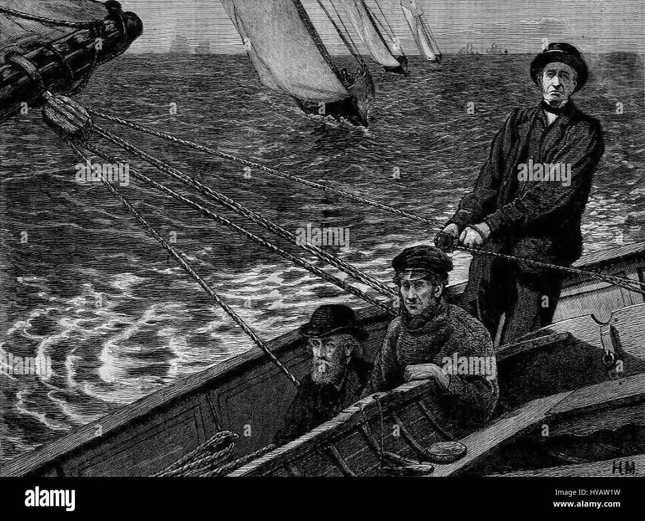This illustration from Harper's Weekly, June 1873, features a dynamic ...