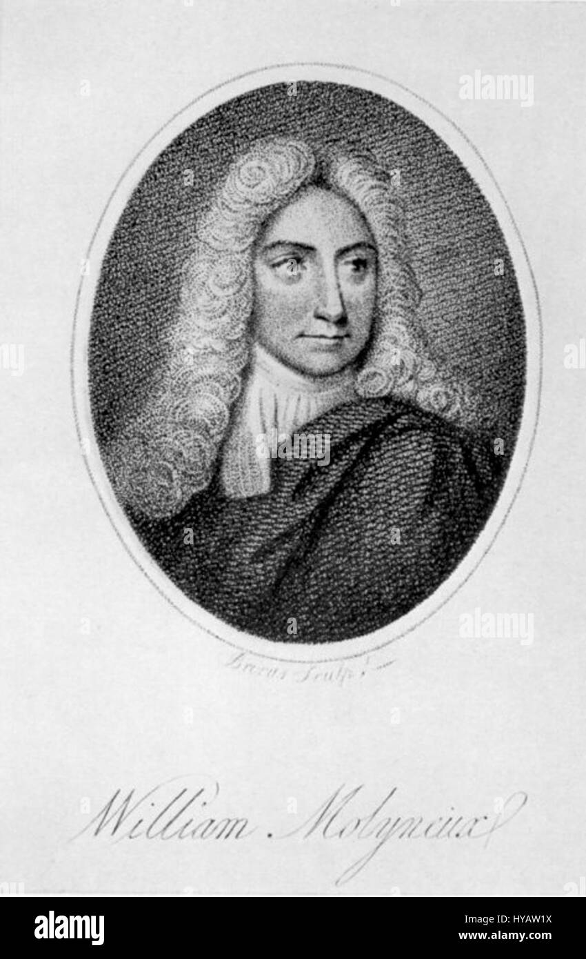 William Molyneux, an Irish philosopher and scientist, contributed ...