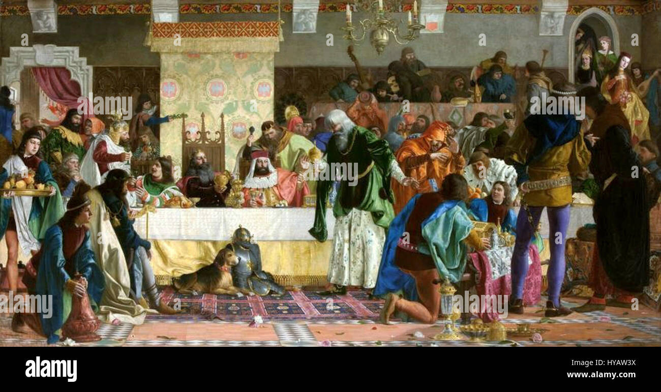 'Uczta u Wierzynka' (The Feast at Wierzynka) by Abramowicz, painted in ...