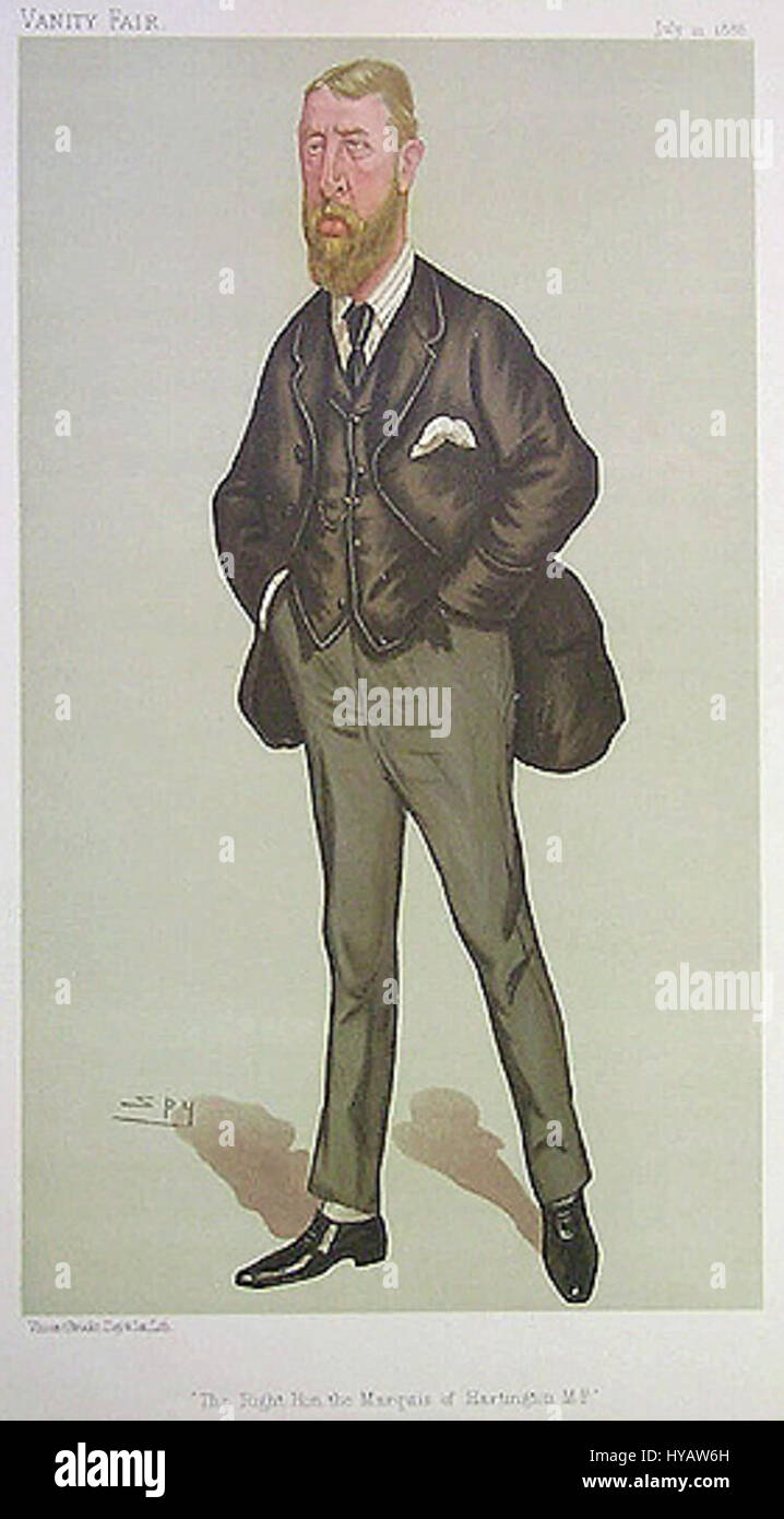 A portrait of the Marquess of Hartington featured in Vanity Fair on 21 ...