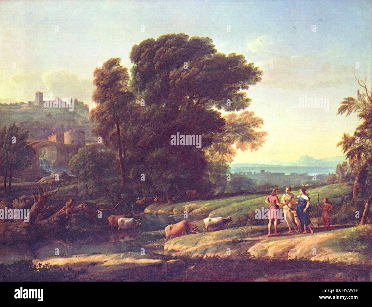 Claude Lorrain, a 17th-century French artist, is celebrated for his ...