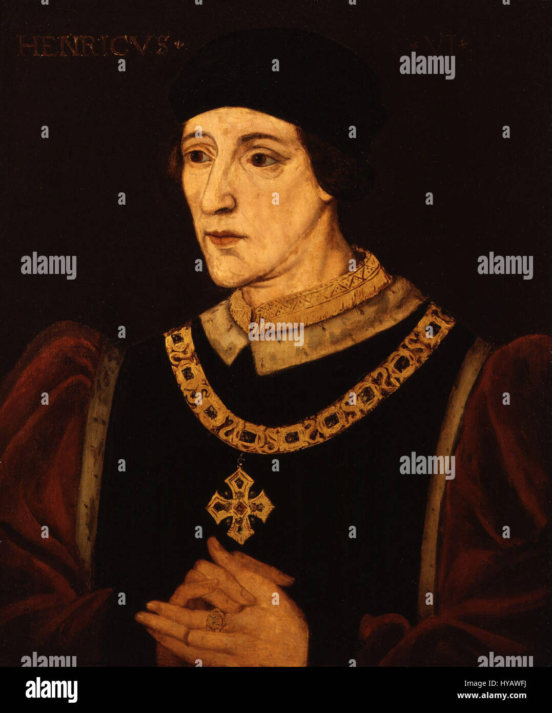 The portrait of King Henry VI from the National Portrait Gallery (NPG ...