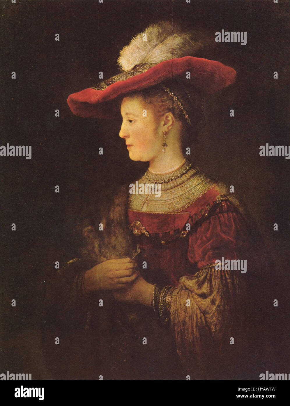 This work by Rembrandt showcases his mastery in using light and shadow ...