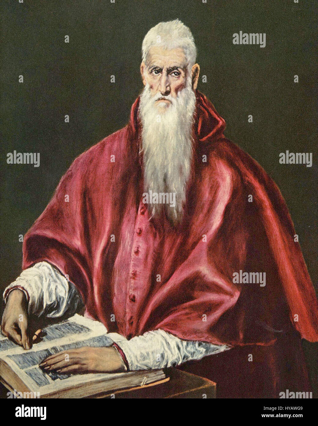 This painting by El Greco, known for his distinctive style blending ...