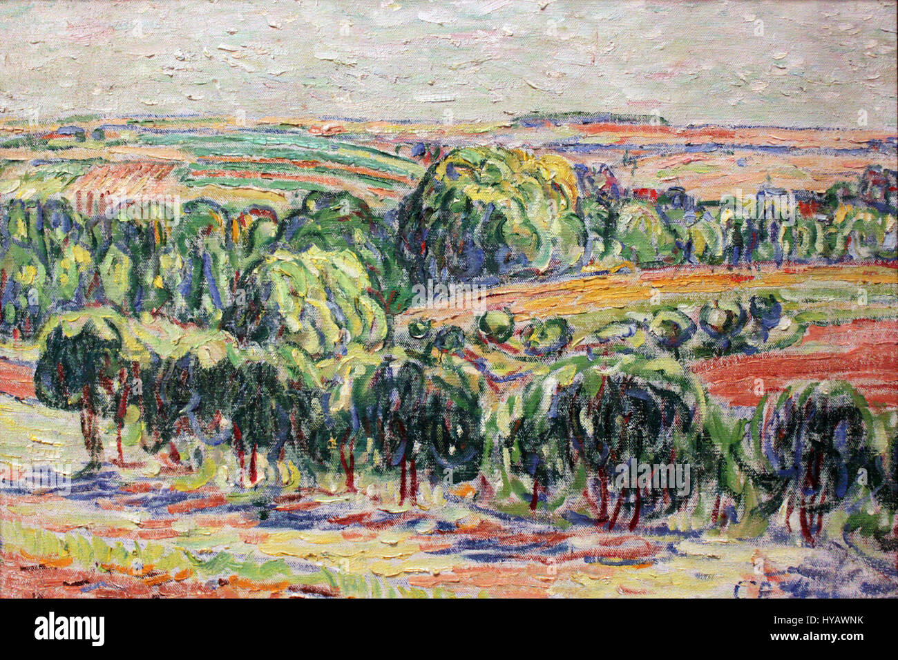 'Sommerlandschaft bei Weimar' by Rohlfs is a 1904 landscape painting ...