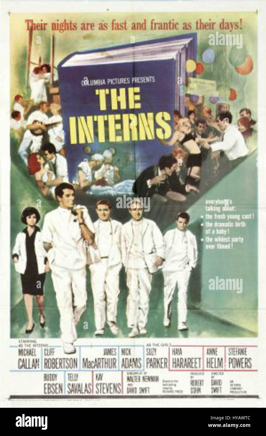 The poster for the movie 'The Interns' features the main characters ...
