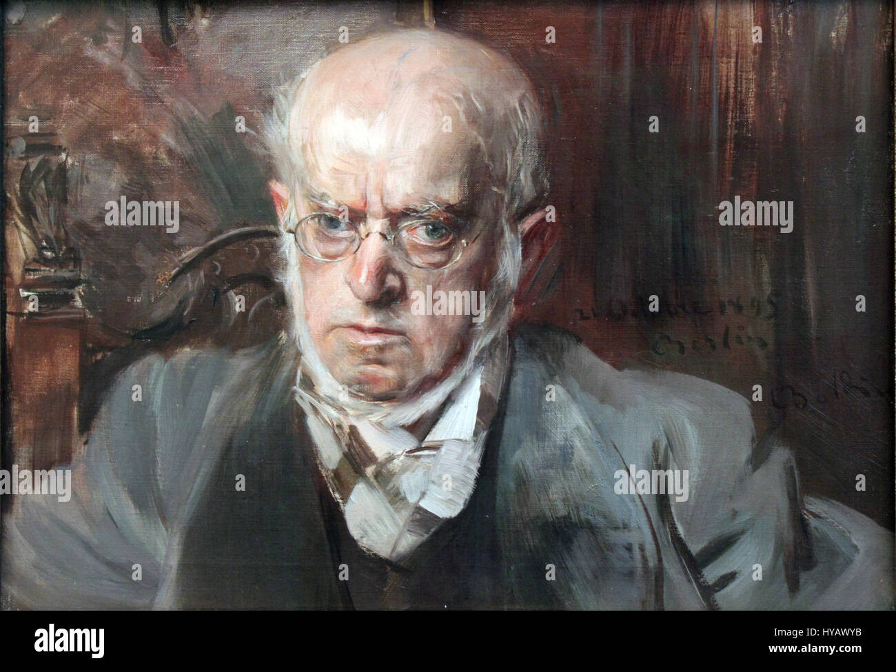 This portrait of Boldindi, created by Adolph Menzel in 1895, is a ...