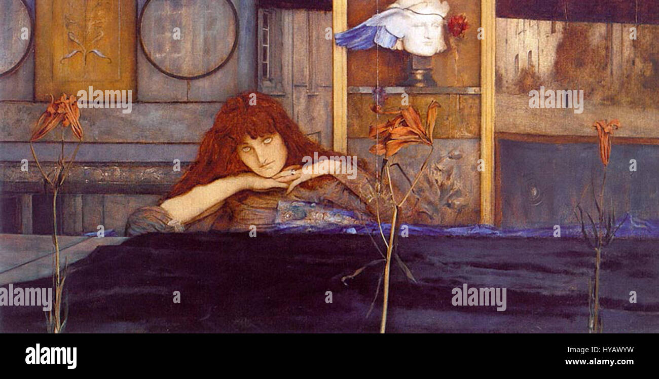 Fernand Khnopff I lock my door upon myself Stock Photo - Alamy