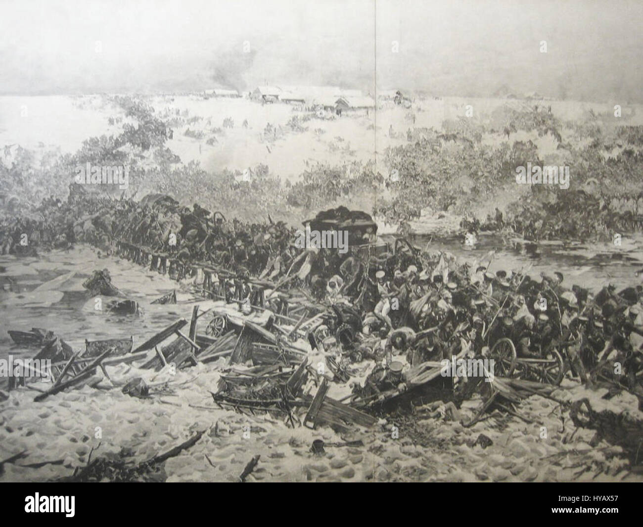 'Beresina 1812' by Julian Falat depicts the dramatic scene during the ...