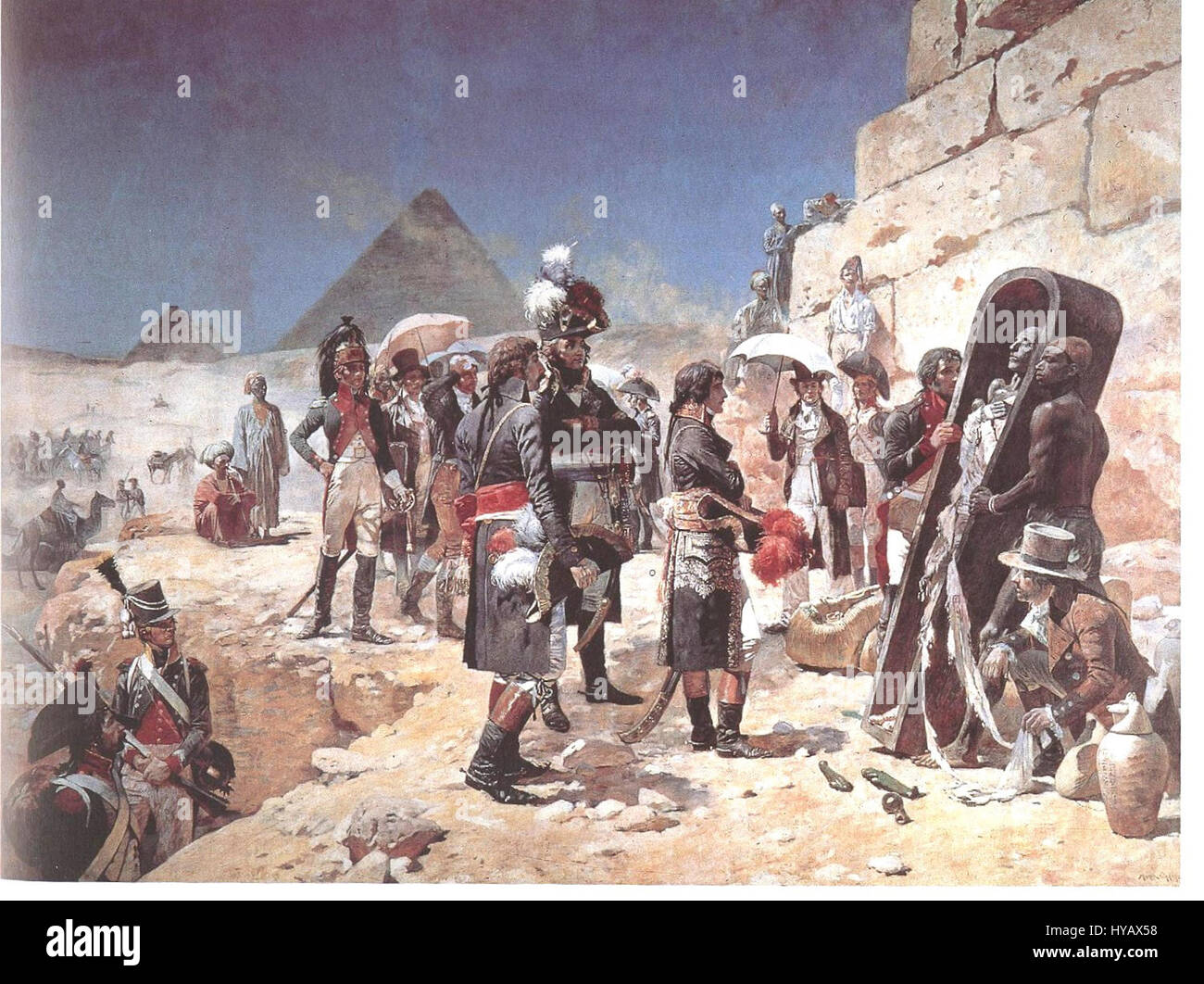 ‘Bonaparte aux pyramides’ (Bonaparte at the Pyramids) commemorates ...
