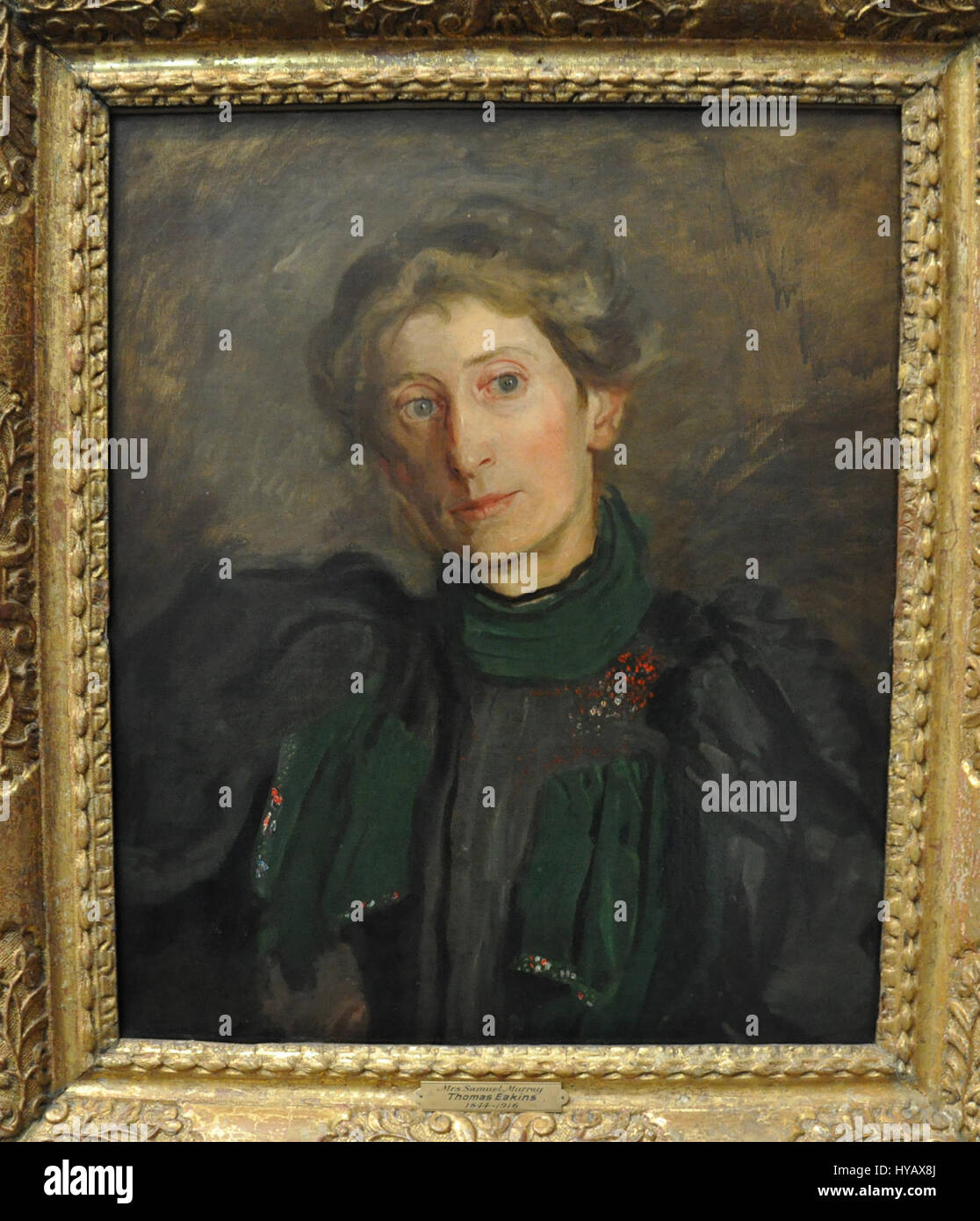 This portrait by Thomas Eakins features Jennie Dean Kershaw, captured ...