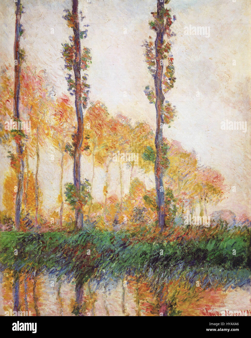 Poplars (autumn) claude monet hi-res stock photography and images - Alamy