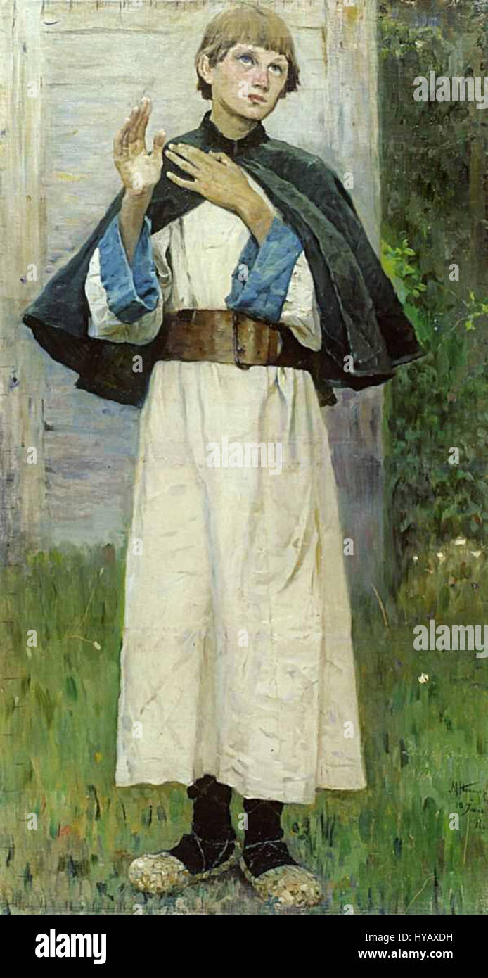 Mikhail Nesterov, a Russian painter, is known for his spiritual and ...