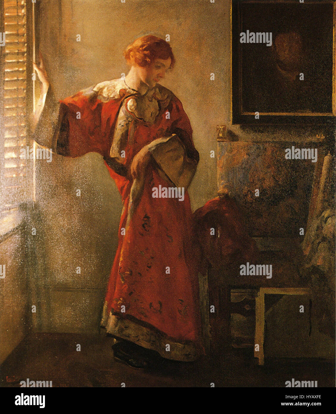 DeCamp Joseph The Window Blind Stock Photo - Alamy