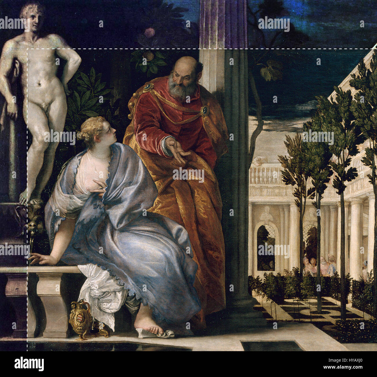 A work by Italian Renaissance painter Paolo Veronese, known for his ...