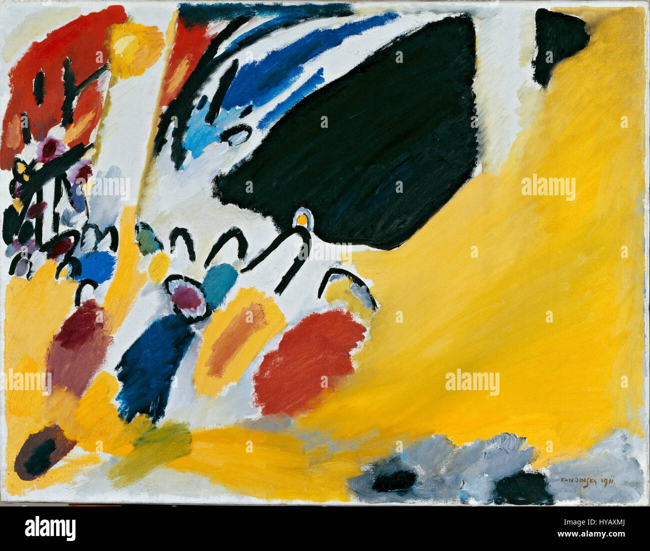 Wassily Kandinsky's 'Impression III (Concert)' represents his ...
