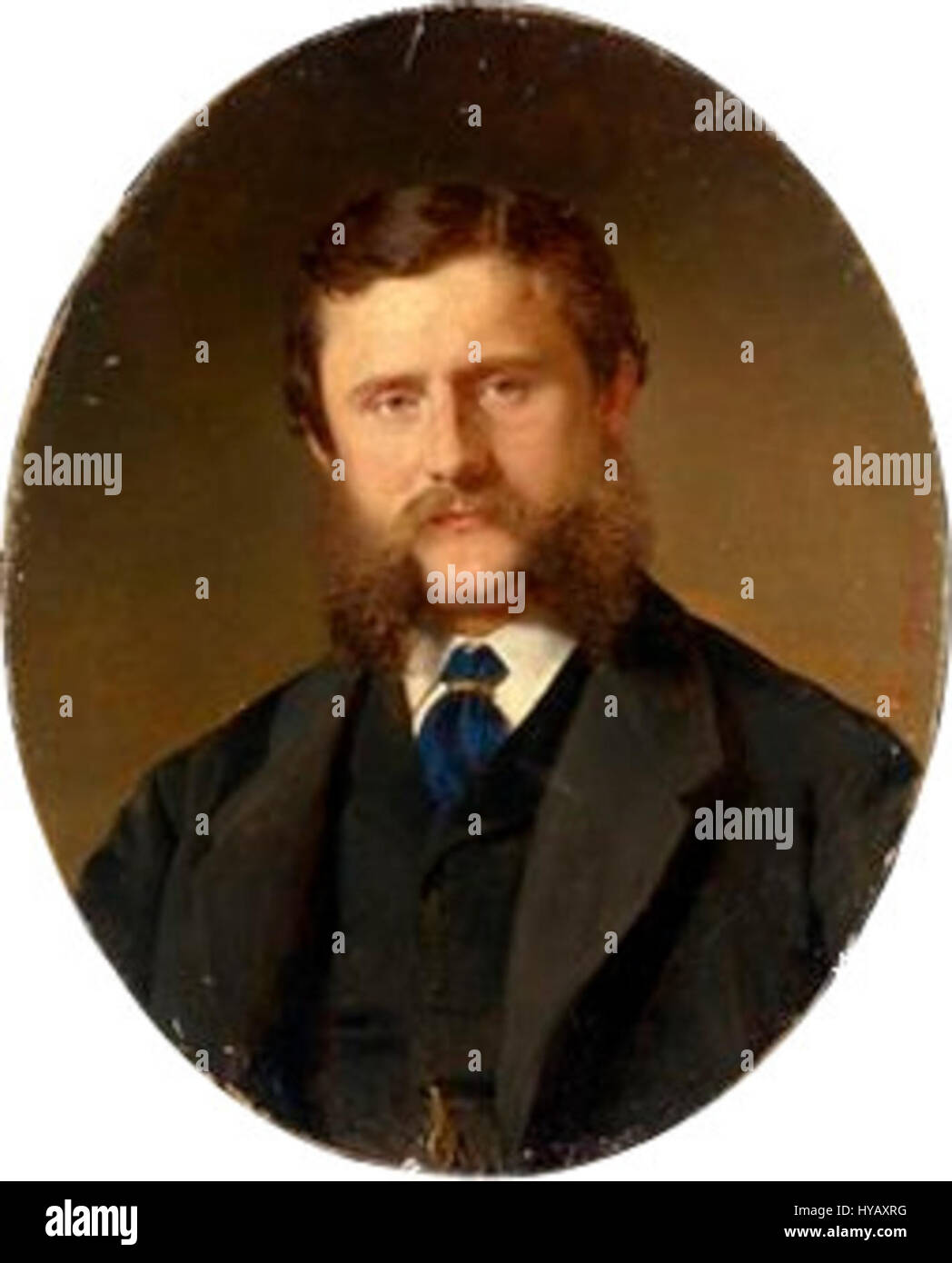 This portrait by Heinrich von Angeli depicts Baron Josip Schwegel, a ...